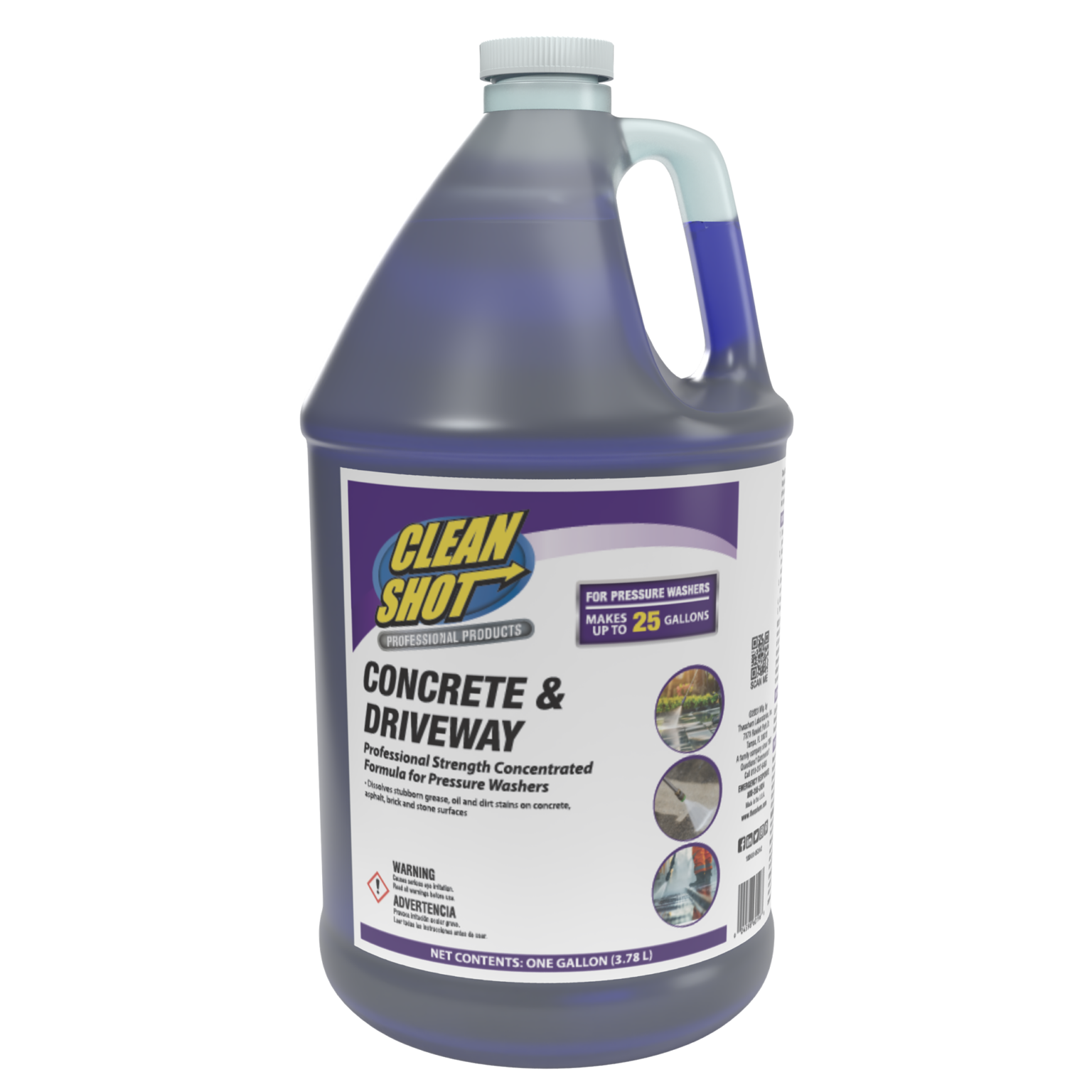 Concrete & Driveway Pressure Washing Soap - Clean Shot